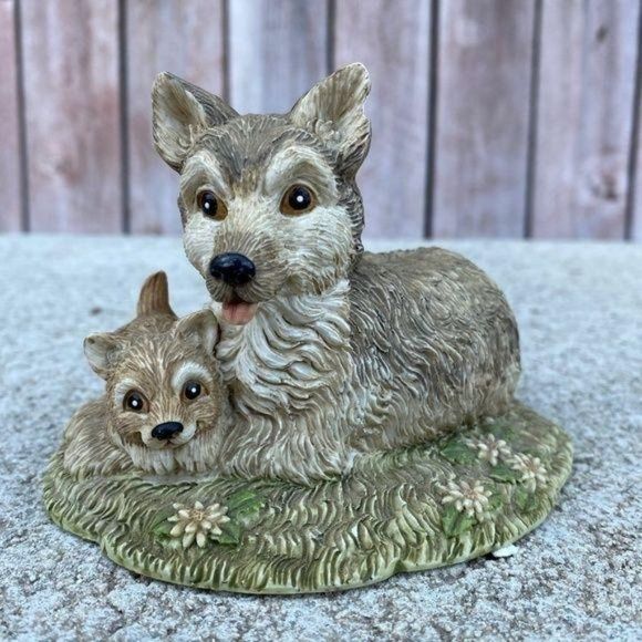 Vintage | Accents | Vintagewolf Cub Puppy Natures Friends | Poshmark